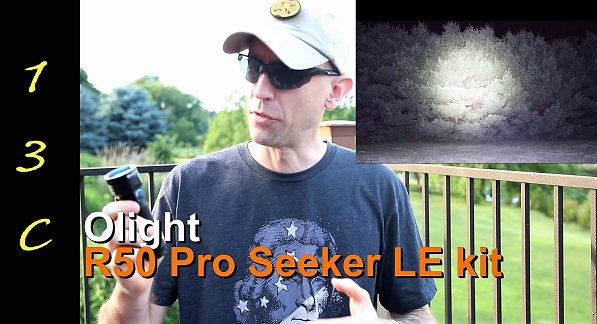 3200 Lumen R50 Pro Seeker LE kit review from Olight - 13C